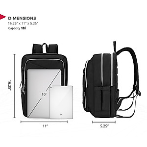 Swissdigital Design Laptop Backpack For Women,College Backpack With Usb Charging Port,Computer Backpacks For Work Business Platinum (KATY ROSE SD1006F-01B)