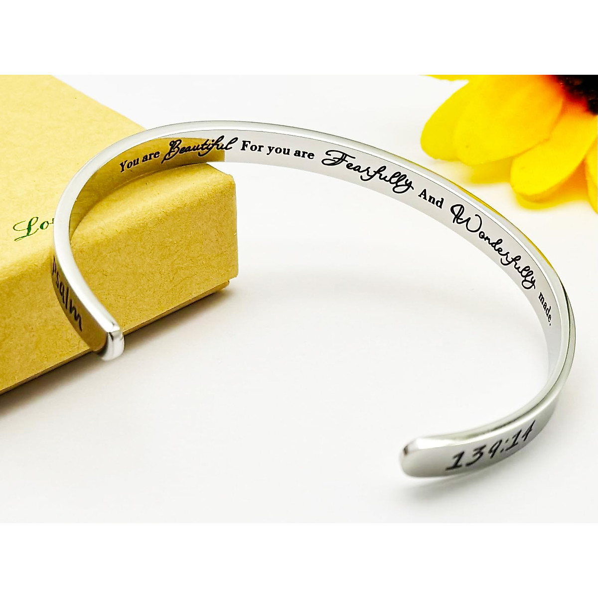 Inspirational Bracelet Cuff Bracelets for Women Stainless Steel Jewelry Bracelets Motivational Bangles Personalized Gifts for Best Friend, Stainless Steel, stainless steel