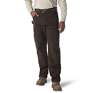 Wrangler Riggs Workwear mens Ranger work utility pants, Dark Brown, 34W x 32L US
