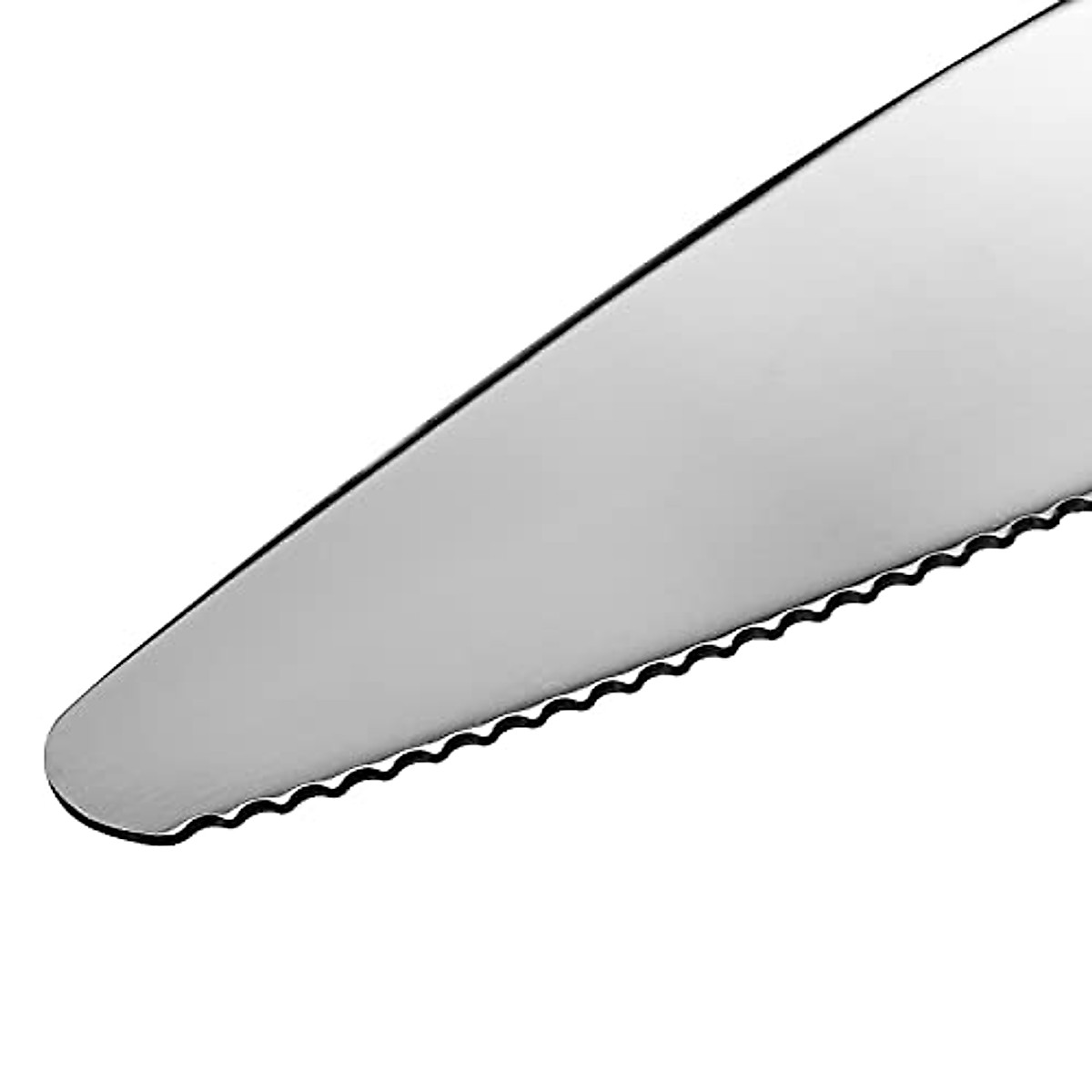 Tosnail 24-Packs Stainless Steel Cake Server Pie Server Pizza Spatula Cake Cutter Slicer Cake Scraper