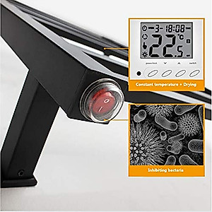 Bathroom Towel Warmer Electric Heated Towel Rack, Electric Heated Towel Rack, Wall-Mounted Towel Warmer with 15 Heated Bars, 304 Stainless Steel Heated Towel Rail Radiator, Bathroom Drying Rack, 1200X