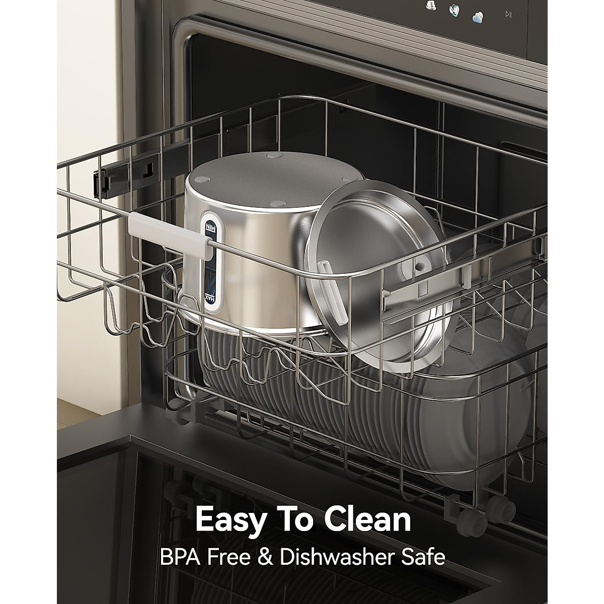 oneisall Stainless Steel Cat Water Fountain, 2L Water Fountains for Cats Indoor Dishwasher Safe with Quiet Pump and 3 Replacement Filters, Automatic Pet Water Fountain Faucet Spout Design