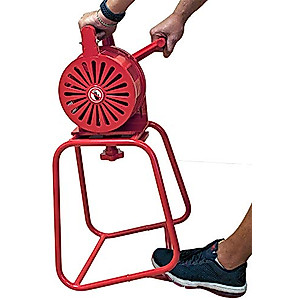 Vixen Horns Air Raid Hand Crank Siren, Loud Heavy Duty Tornado Siren with Rail Stand, Fire Air-raid Alarm, Warning Construction Air Horn VXS-1200MBR