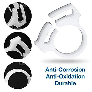 HENMI® 6 PCS Sweep Hose Attachment Clamp Clasp Replacement Pool Hose Clamps,Compatible with Polaris Pool Cleaners 180 280 360 380 480 for Polaris Tail Clamp B15 B-15