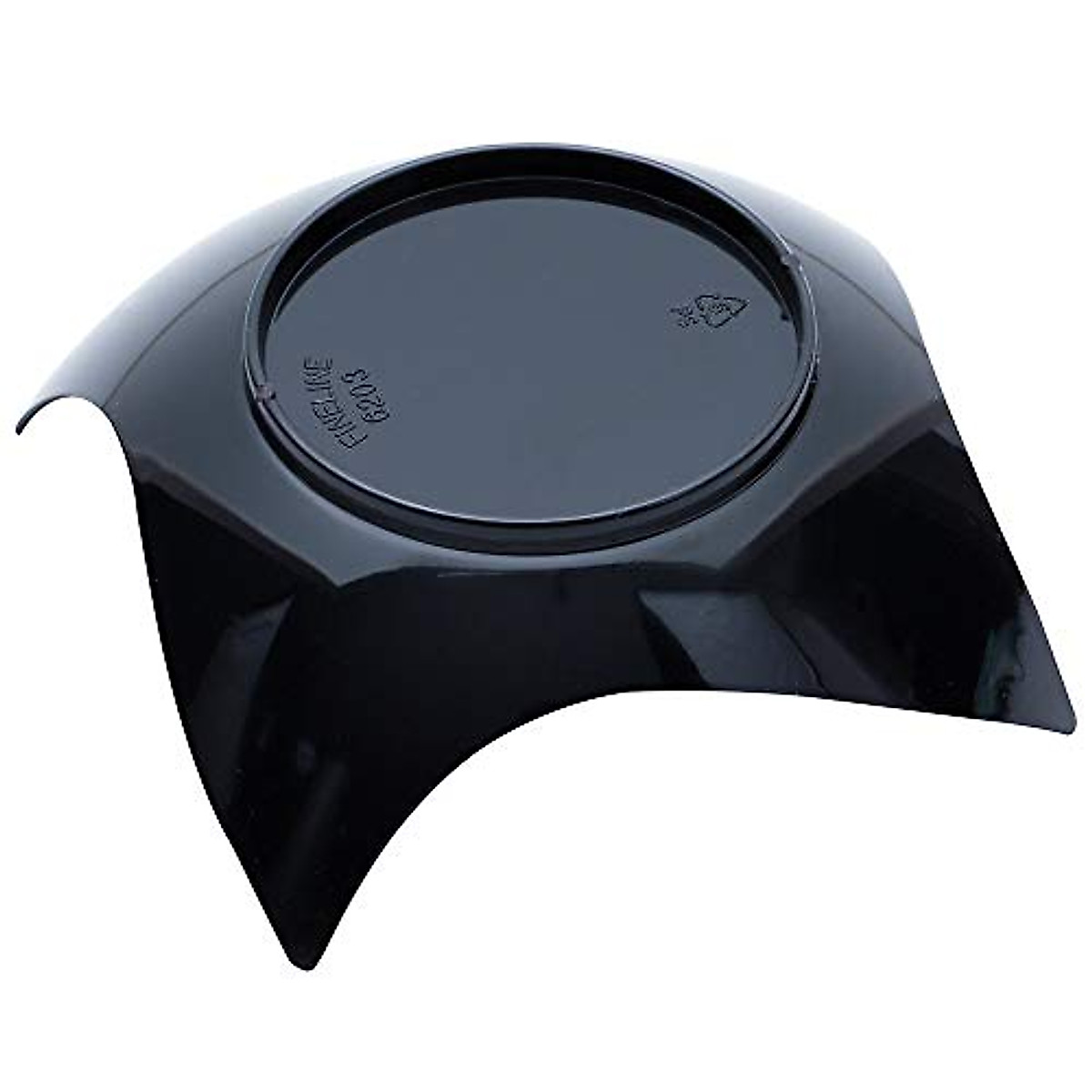 Fineline Settings Disposable Plastic Sample Plates-2.75" | Black | Tiny Temptations | Pack of 10 Trays