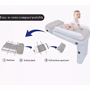DAMRU Inflatable Airplane Baby Travel Bed | Inflatable Airplane Bed for Kids | Baby Airplane Travel Bed| Toddler Airplane Bed | Airplane Bed for Toddler with Hand Pump, for Loving Memories