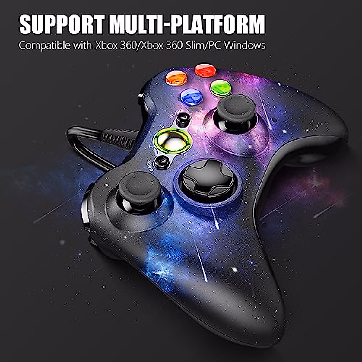 AceGamer Wired PC Controller for Xbox 360, Game Controller for Steam PC 360 with Dual-Vibration Compatible with Xbox 360 Slim and PC Windows 7,8,10,11
