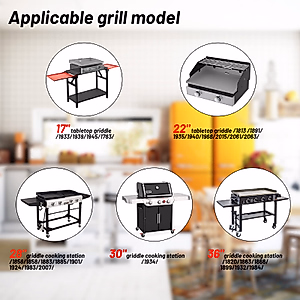 HUAKENER 2 Pcs Grease Cup Liners for Blackstone Grill, Blackstone Grease Catcher Silicone, Reusable Grill Drip Pan for Blackstone 17, 22, 28, 30, 36 Inch Griddle (Blue, Red 8” X 3” X 3.7”)