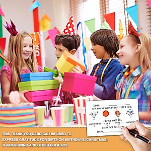 Chuxvon Kids Thank You Cards Fill in the Blank, Sports Thank You Cards, All Star Sports Greeting Cards, Thank You Notes For Boys, Birthday Party Decorations Favors (20 Cards With 20 Envelopes) -26