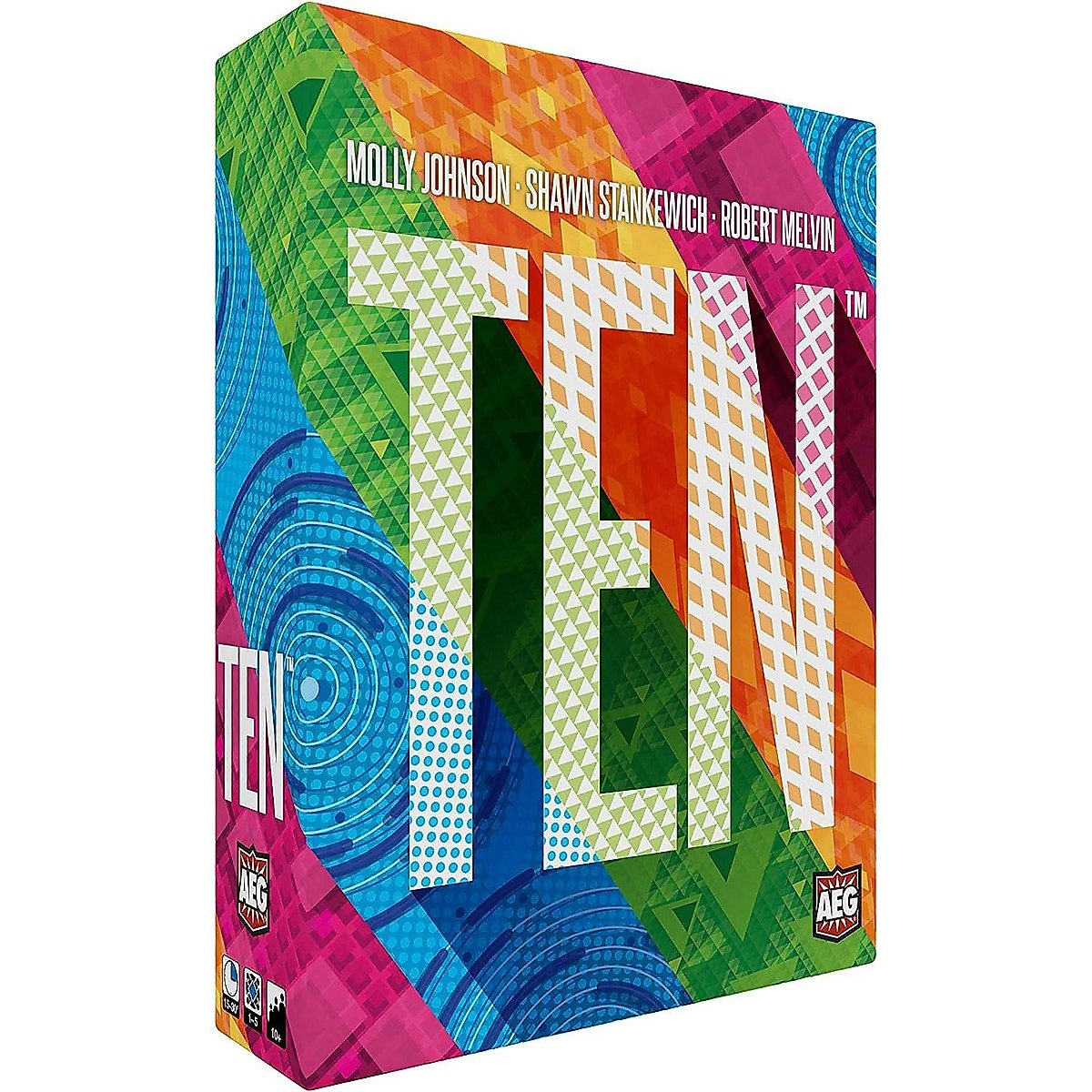 AEG Ten | Push Your Luck Card Game for The Whole Family | from The Creators of Point Salad | Easy to Learn | Quick to Play | 2-6 Players | Ages 10+