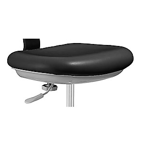 Dental Medical Chair for Dentist Doctor's Stool Adjustable Mobile Chair PU Leather Black(14#)