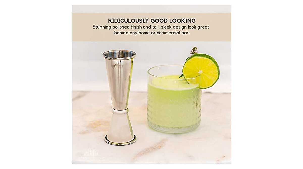 Premium Japanese Cocktail Jigger - Precise Measurement & Durability