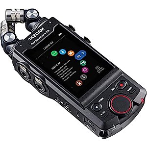 Tascam Portacapture X8 High Resolution 32-bit float Multi-Track Recorder, Portable Recorder, Field Recorder, Music, Podcast, Voice, ASMR, Podcasting