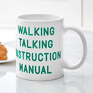 CafePress Walking Talking Instructional Manual Mug Ceramic Coffee Mug, Tea Cup 11 oz
