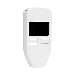 Trezor Model One - The Original Cryptocurrency Hardware Wallet, Bitcoin Security, Store & Manage 1000's of Coins&Tokens, Easy-to-Use Interface, Quick & Simple Setup (White)