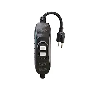 GFCI Replacement Inline Assembly 3 Wires , Auto-Monitor，Manual Reset, Waterproof, Ground Fault Circuit Interrupter for Power Pressure Washer, Power Tools, Lawn , Pool Pump,