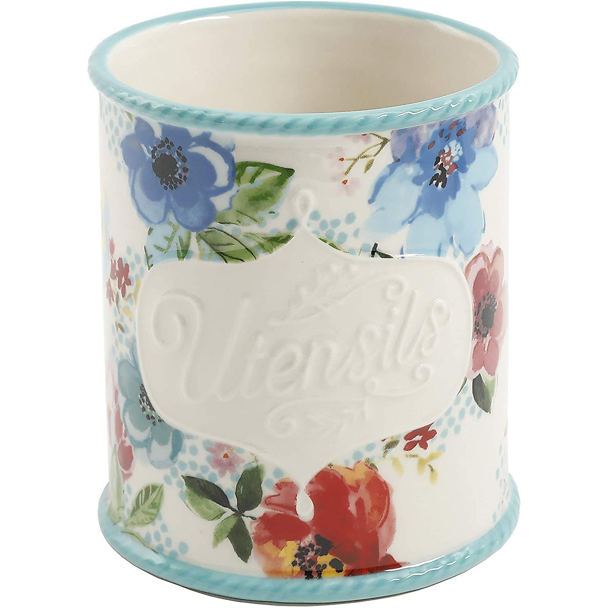 The Pioneer Woman"Melody" Stoneware Mini Utensils Crock