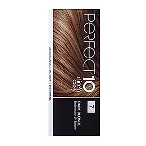 Clairol Nice'n Easy Perfect 10 Permanent Hair Dye, 7 Dark Blonde Hair Color, Pack of 2