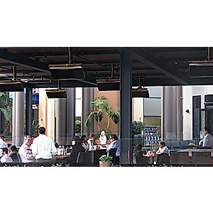 Bromic Heating BH0110003-1 Smart-Heat Platinum 500 Radiant Infrared Patio Heater, Natural Gas, 39800 BTU