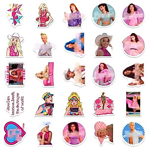 50Pcs Cute Pink Girls Stickers for Suitcase Skateboard Trunk Laptop Computer Water Bottles Phone Car Teens Boys Girls Decal Waterproof Sticker.