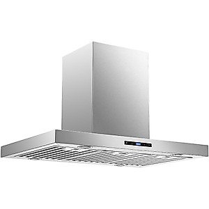 CAVALIERE 36" Inch Island Mounted Range Hood 442 CFM