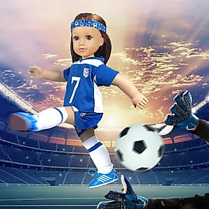 18 inch Doll Clothes Accessories - Compatible with18 Inch Girl Dolls (Sports)