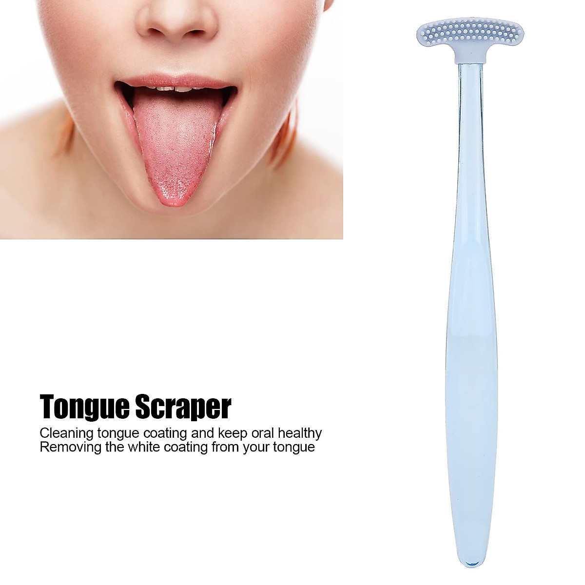 Tongue Scraper, Plastic Tongue Cleaner Brushes Fresh Breath Restored Taste, Travel Oral Tongue For Brushes For Bad Breath Removal