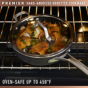 Calphalon Premier Hard-Anodized Nonstick Frying Pan Set, 10-Inch and 12-Inch Frying Pans