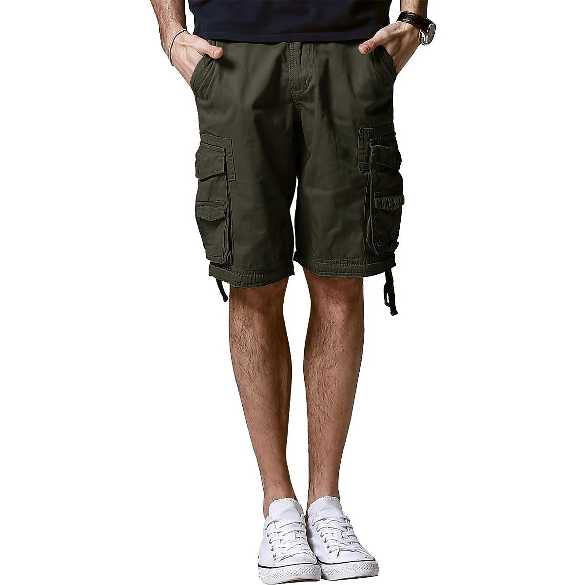 Match Men's Comfort Cargo Short (Label size L/32 (US 30), 3058 Army green)