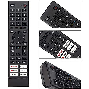 ERF3J80H Universal Replaced Remote Fit for All Hisense 4K UHD Android Smart TV A6G U6G U8G Series 75A6G 70A6G 65A6G 60A6G 55A6G 50A6G 43A6G 55U68G 50U6G 65U6G 75U6G 50U68G 75U68G NO Voice Command