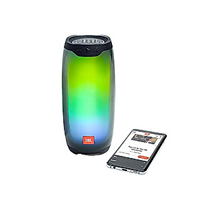 JBL Pulse 4 - Waterproof Portable Bluetooth Speaker with Light Show - Black