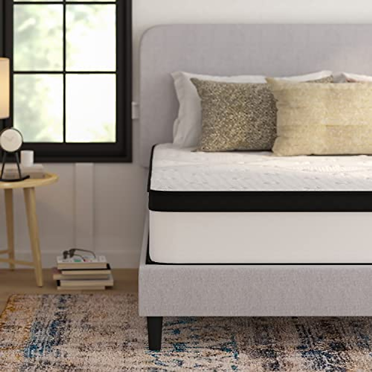 Taylor & Logan Linden 12" CertiPUR-US Certified Hybrid Pocket Spring Mattress in a Box with an Extra Firm Feel for Durable Support - King