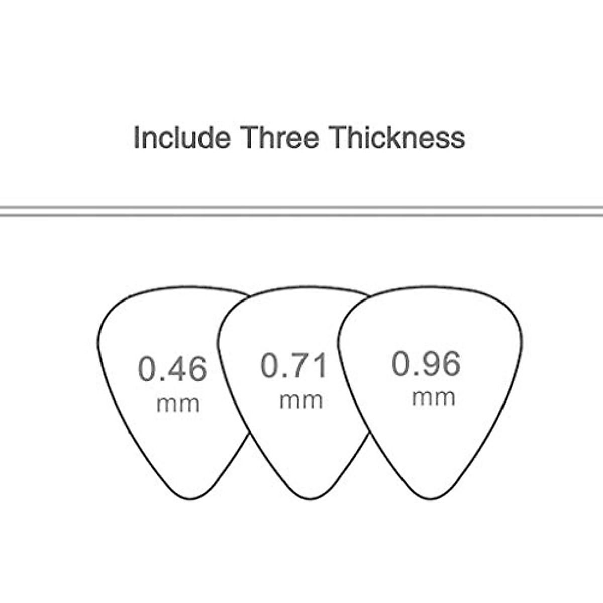 Custom Guitar Picks 12 Pcs, Personalized Add Your Image Text Light Medium Thin Unique Guitar Gift For Bass, Electric & Acoustic Guitars