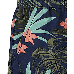 The Children's Place baby boys The Children's Place and Toddler Print Pull on Jogger Casual Shorts, Tidal, 4T US