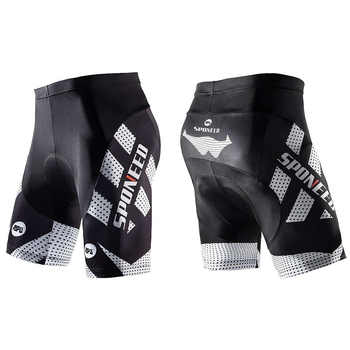 Cycling Padded Shorts Bike Shirts Full Zip Bicycle Clothing with 3 Pockets M