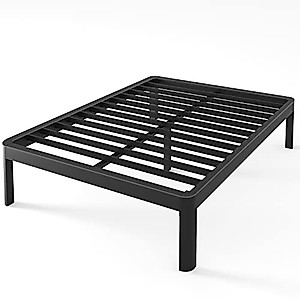 Yitong Angel King Bed Frame with Round Corner Edge Legs, 14 Inch High 3500 lbs Metal Platform Bed Frame King Size, No Box Spring Needed/Noise Free/Heavy Duty Steel Slat Support/Non-Slip