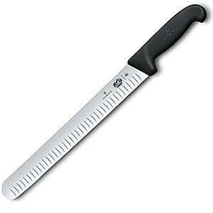 Victorinox 12 Inch Slicing Knife | High Carbon Stainless Steel Granton Blade For Efficient Slicing, Fibrox Pro Handle