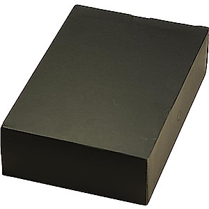 The Jewellery Pak LED Black Necklace Pendant Box for Engagement, Wedding…Luxury LED Necklace Earrings Sets Jewelry Gift Holder Box with Light for Men for Women