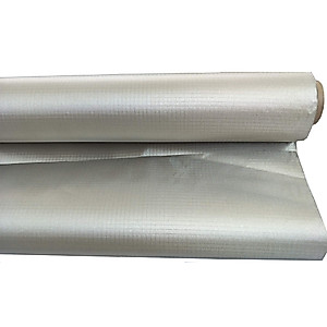 Amradield Block EMF RFID EMI RF Shielding Conductive Copper Nickel Fabric for Smart Meter RF Blocking Plaid Ripstop Type Military Grade 197"x43" inch