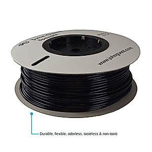 John Guest 1/4 Inch x 500 Feet LLDPE Tubing, Flexible Water Tubing for Plumbing, Black, PE-08-BI-DF-E