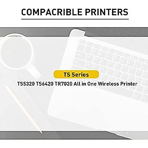 batuto Remanufactured Inkjet 260XL 261XL Replacement for Canon PG-260 XL PG-260 CL-261 XL CL-261 for Canon TS5320 TS6420 TR7020 Multifunctional All-in-one Wireless Printer(1 Black, 1 Tri-Color)