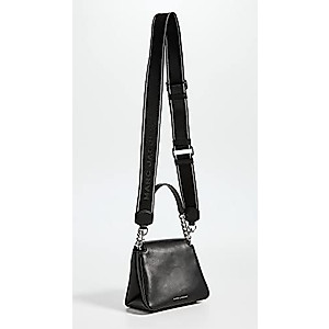 Marc Jacobs Women's The J Marc Chain Mini Satchel, Black/Silver, One Size