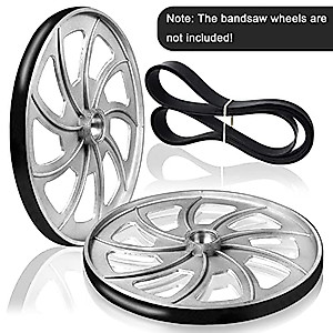 Urethane Band Saw Tires 9 inch Diameter, 2 Pack 9" x 1/2" x .095" Compatible with Branded Bandsaws including Jet Powermatic Grizzly Craftsman Delta/Craftsman/Grizzly/Black & Decker/Ryobi etc.