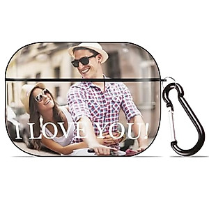 Custom Case for Apple AirPod - Personalized Case Compatible with AirPods Pro with Keychain, Custom Your Photo/Text/Name, Shock Absorption, Personalized Gift for Men and Women