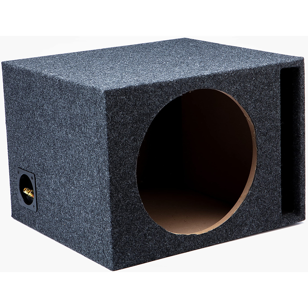 American Sound Connection Car Audio Single 12" Vented Subwoofer Stereo Sub Box Ported Enclosure 5/8" MDF