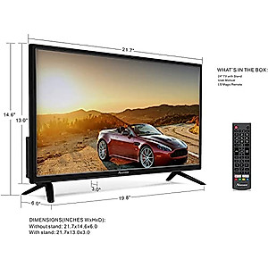 Norcent N24H-S1 24 Inch 720P HD LED Smart TV Build-in WebOS System, HDMI ARC USB Optical Ports, with TTS Function (Norcent N24H-S1)