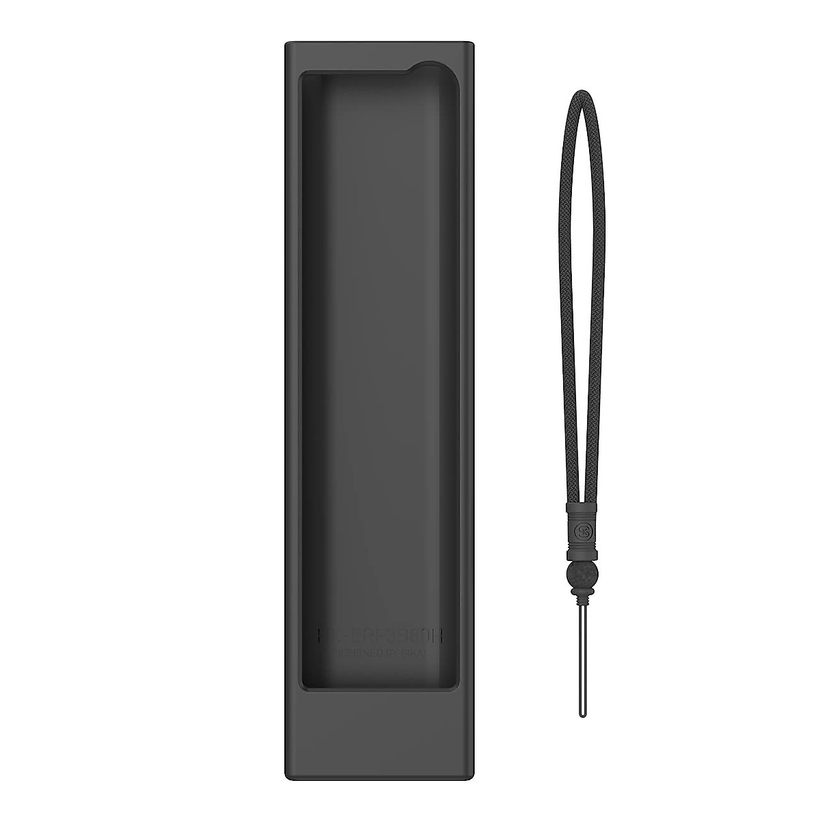 Silicone Hisense Remote Cover Compatible with Hisense Smart TV Remote ERF3C80H,2AVIGBR0001,25780-2AVIGBR0001,Skin-Friendly Case for A4H Series Android TV Remote Anti-Lost with Lanyard(Black)