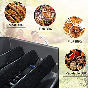 BBQ funland PH7635 (3-Pack) Porcelain Steel Heat Plate for Weber Spirit 200 Series with Front-Mounted Control Panels Gas Grills, Aftermarket Replacements (15.3” x 3.5” x 2.5”)