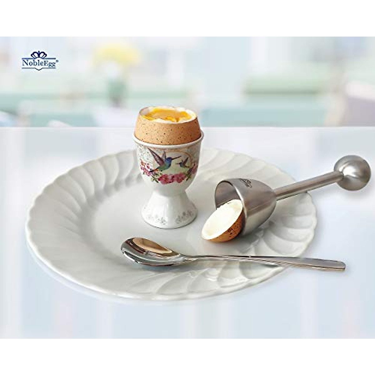 NobleEgg Egg Topper Opener Cracker Tool | Easily Cut and Remove the Top of Soft-Boiled Eggs