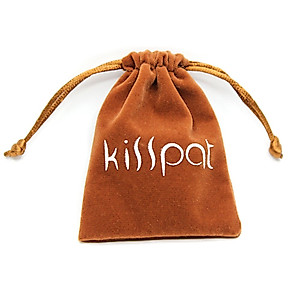 KISSPAT Natural Teardrop Rose Quartz Pendant Necklace on 20" Stainless Steel Chain